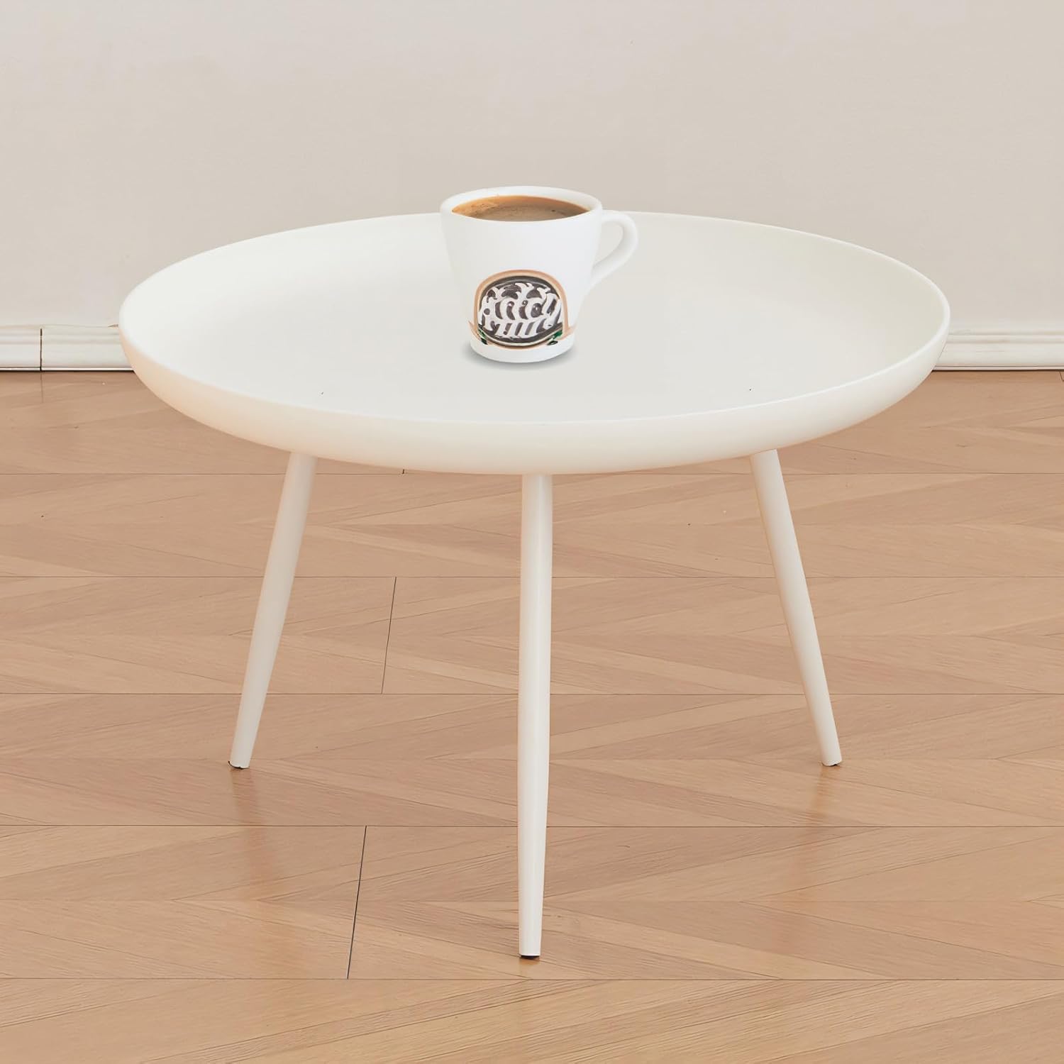Small Round Side Table, Accent Table Nightstand Coffee End Table for ...