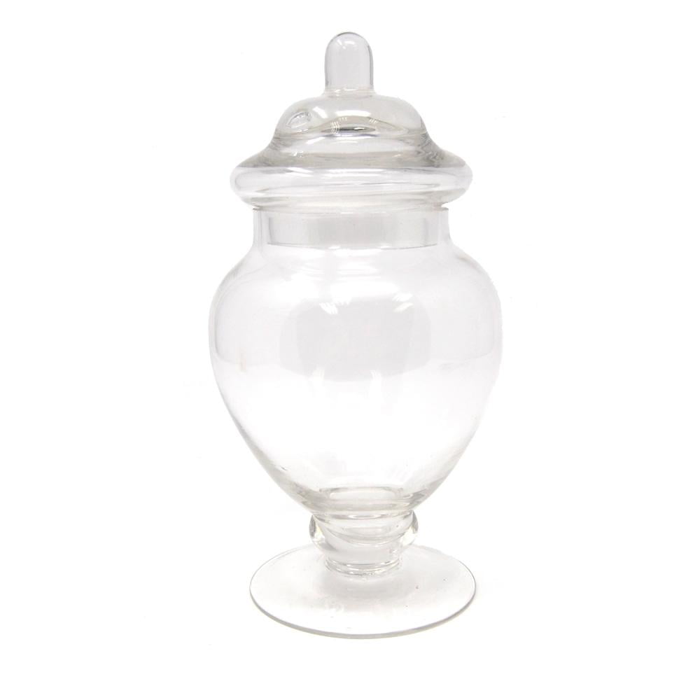 Small Rounded Glass Apothecary Candy Jar, 8-1/2-Inch - Walmart.com