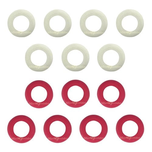 Small Rubber Rings for Bumper Pool Table: 7 Red and 7 White - Walmart.com
