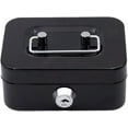 Small Safe with Key, Portable Safe Metal Money Box, Small Money Box ...