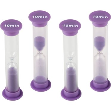 Teacher Created Resources Sand Timer, Medium, 10 Minute, Pack of 3 ...