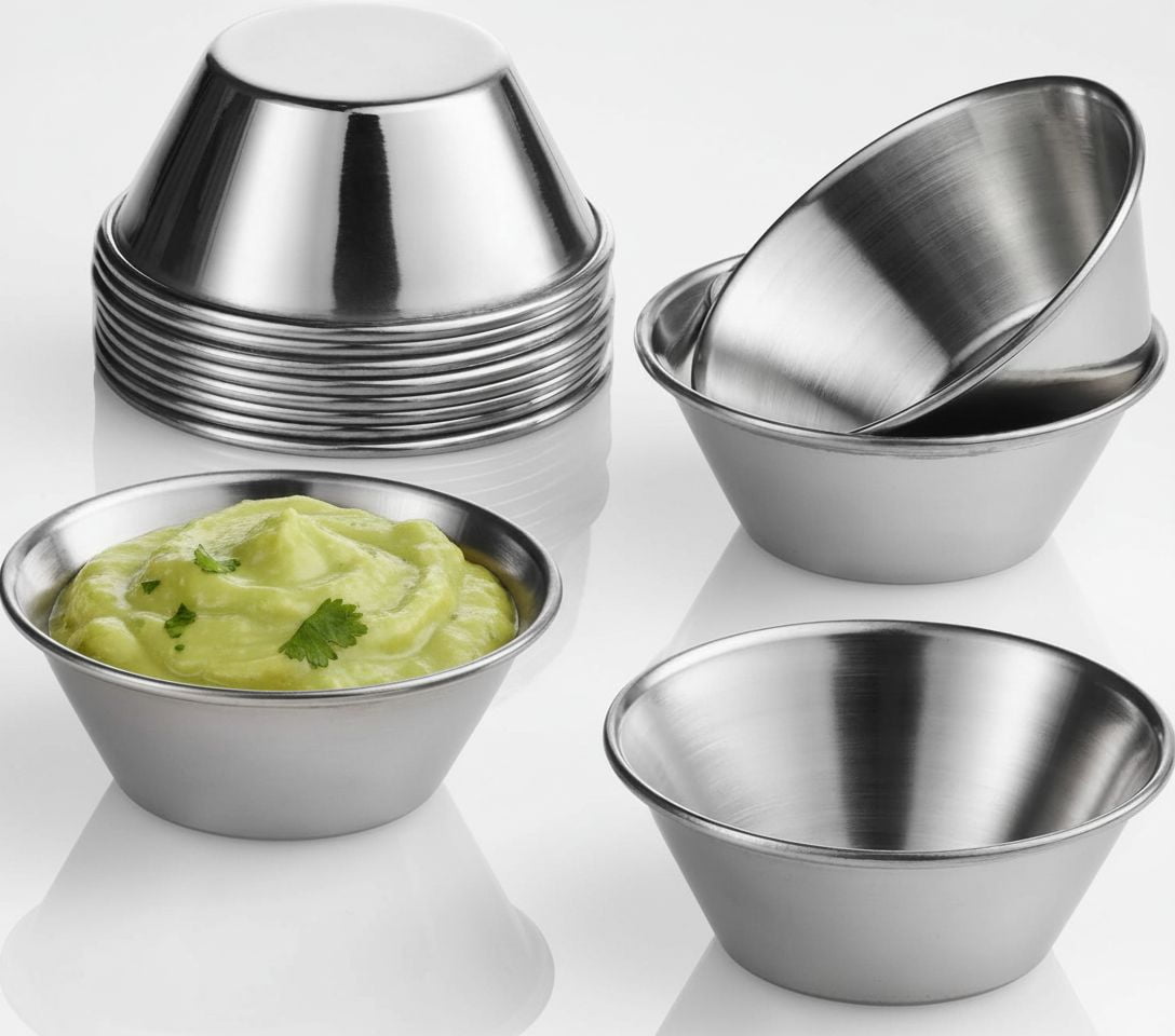 Small Sauce Cups, Stainless Steel Ramekin Dipping Sauce Cup, Commercial ...