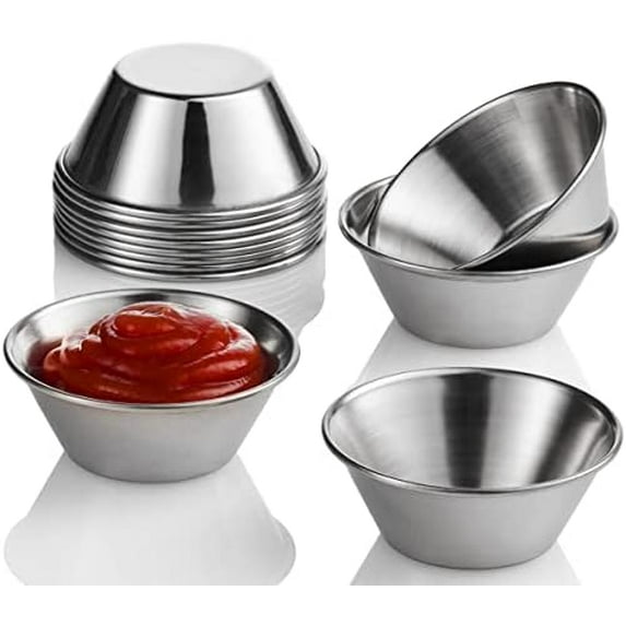 Small Sauce Cups, Stainless Steel Ramekin Dipping Sauce Cup, Commercial ...