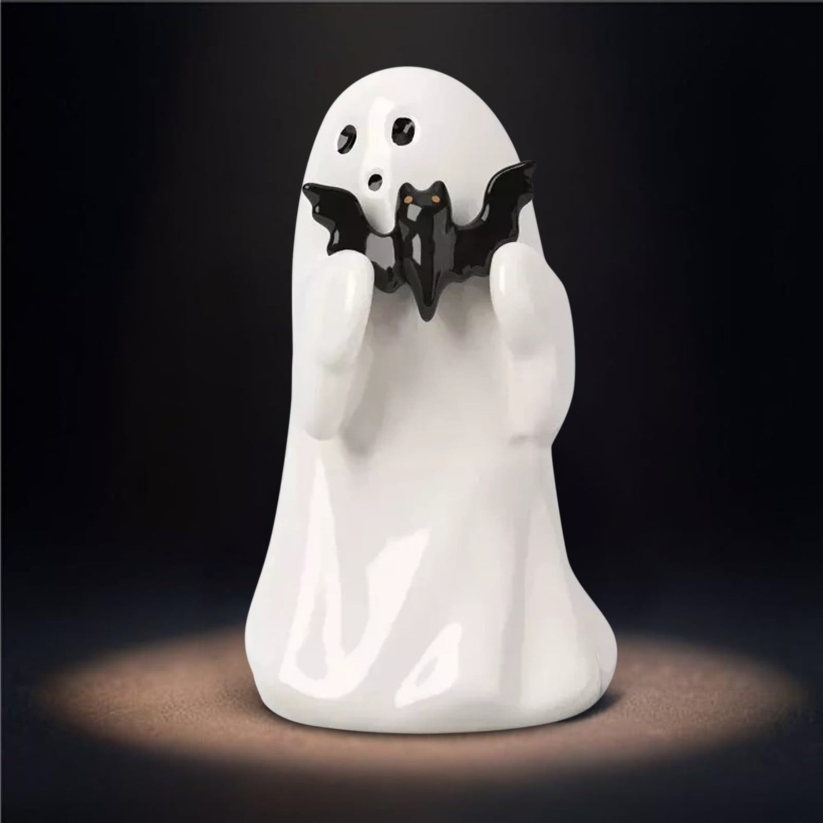 Small Scary Halloween Figurines - Set of 3 Ceramic Statues, 15Cm Height ...