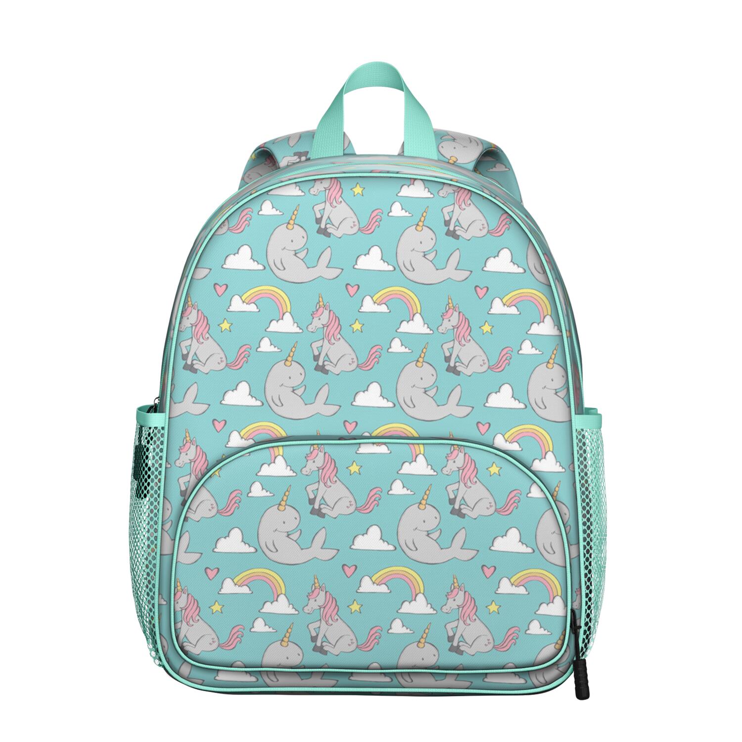 Lightweight School Backpack Featuring Unicorn and Cartoon Prints ...