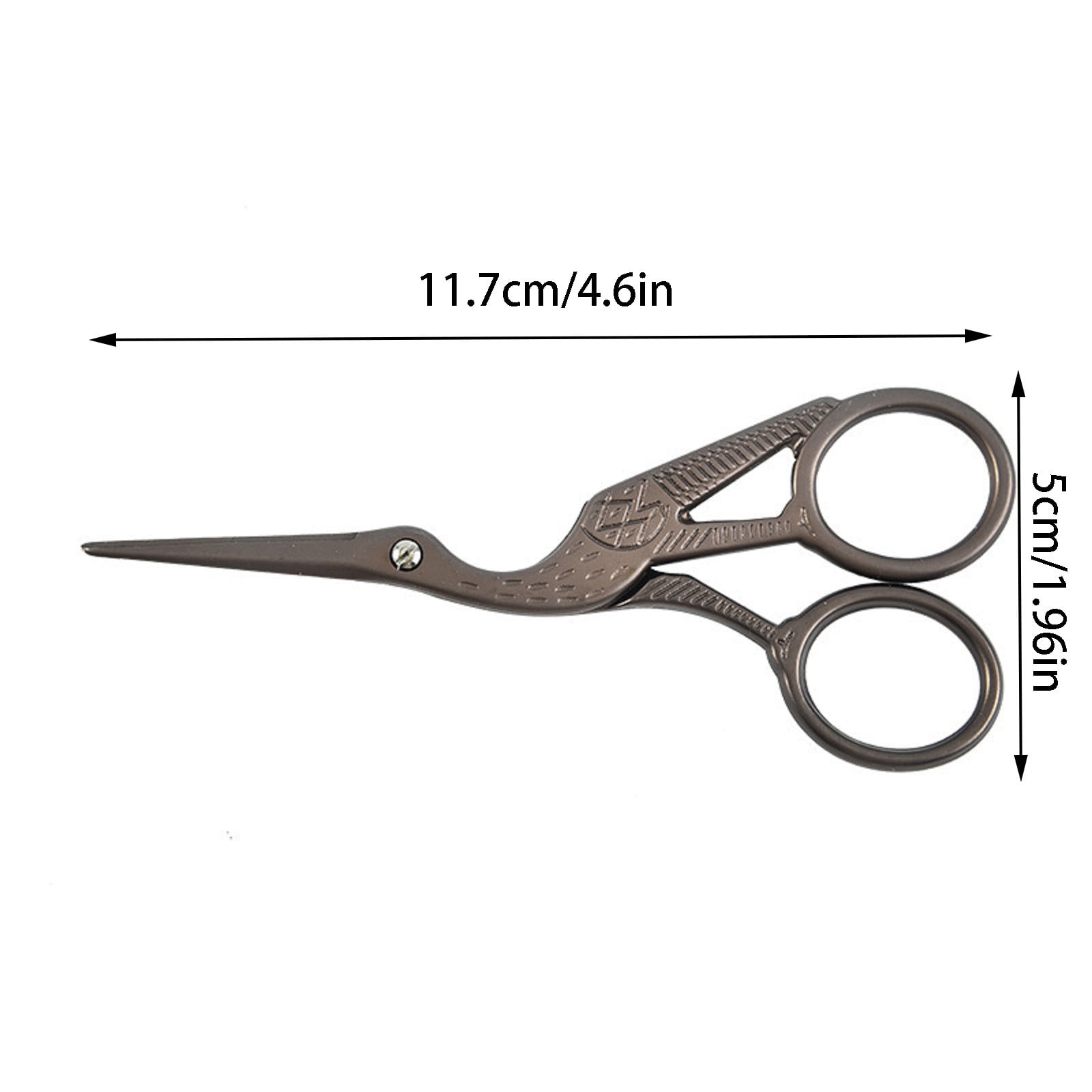 Small Scissors 4.5inch Vintage Stainless Steel Sewing Scissors Curved ...