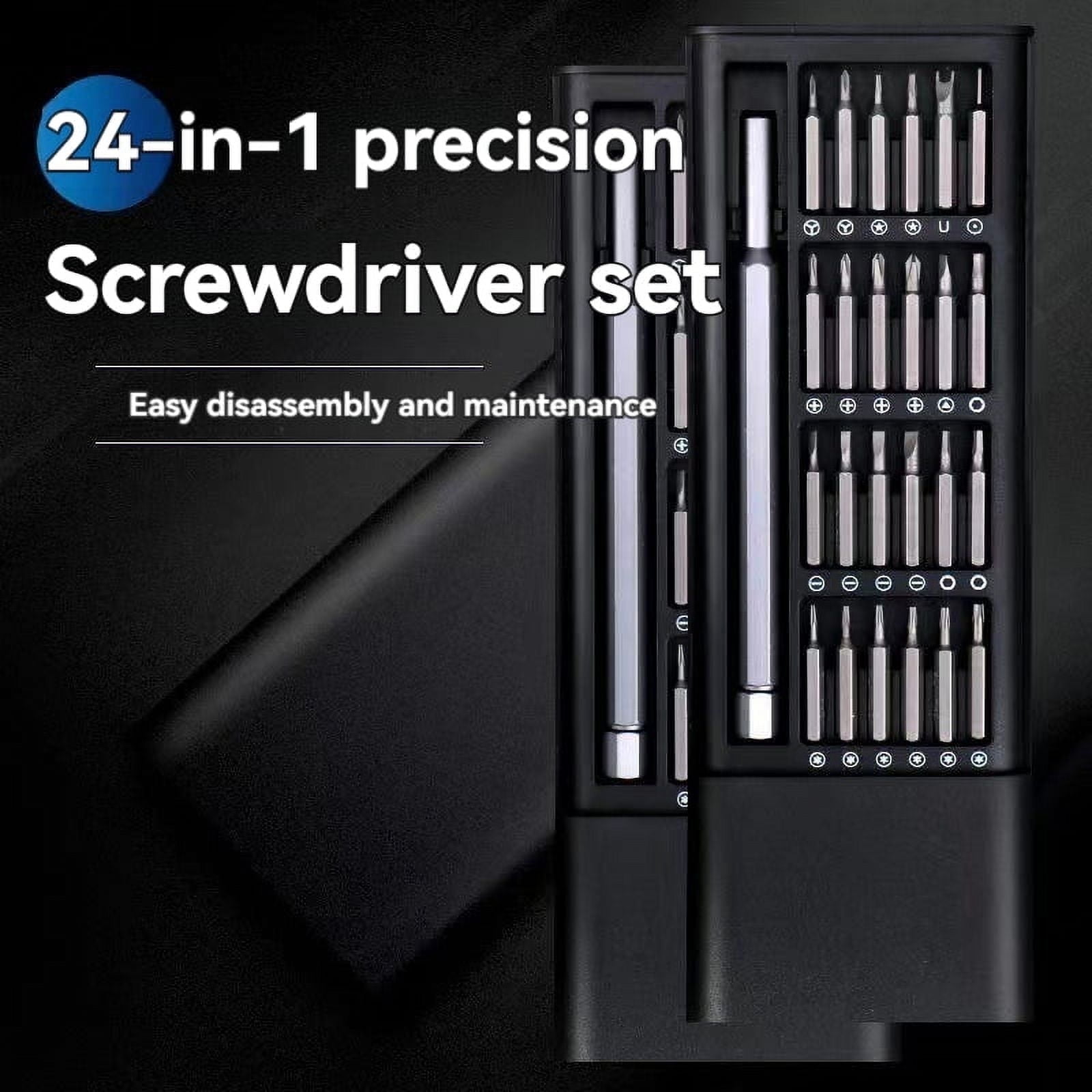 Small Screwdriver Set, 24 in 1 Mini Magnetic Tiny Screwdriver Set Case ...