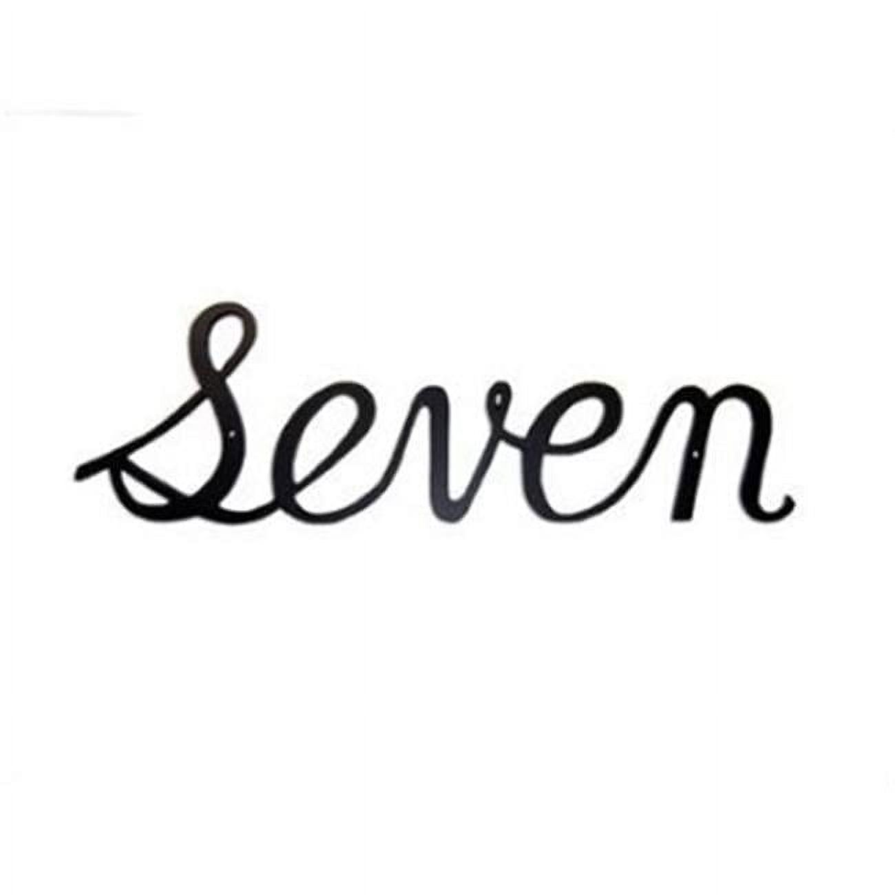 Small Script Modern House Number Seven - Walmart.com