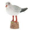 2x Wooden Seagull Figurines Seagull Sculpture Beach Decoration ...