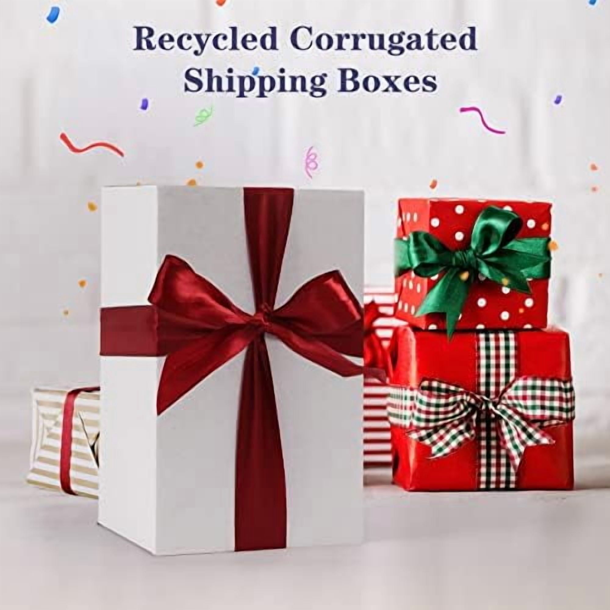 Small Shipping Boxes 10x6x6 Inch set of 40, White Corrugated Cardboard ...