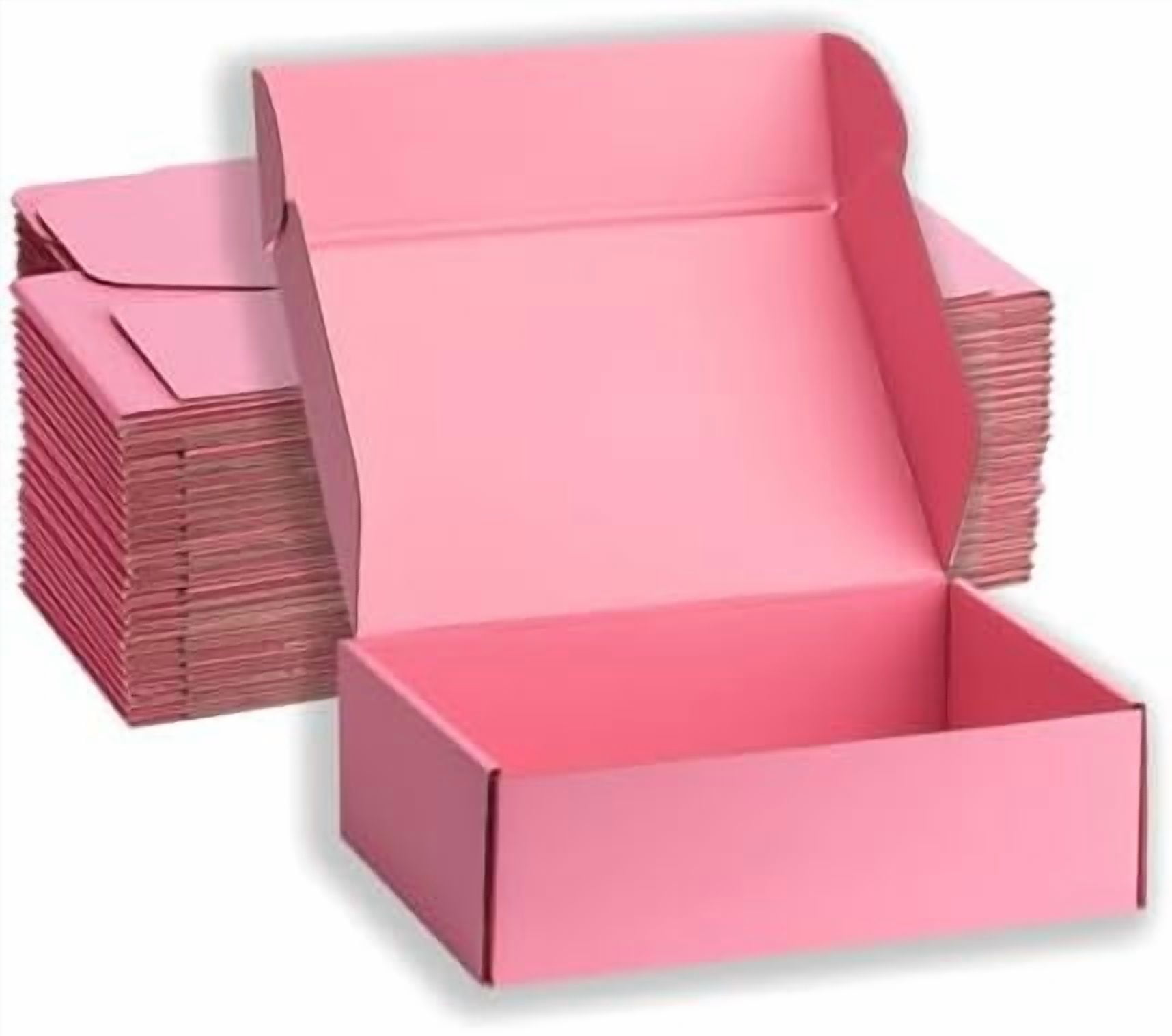 Small Shipping Boxes 12x9x3 Inches – Pink Corrugated Cardboard Boxes ...
