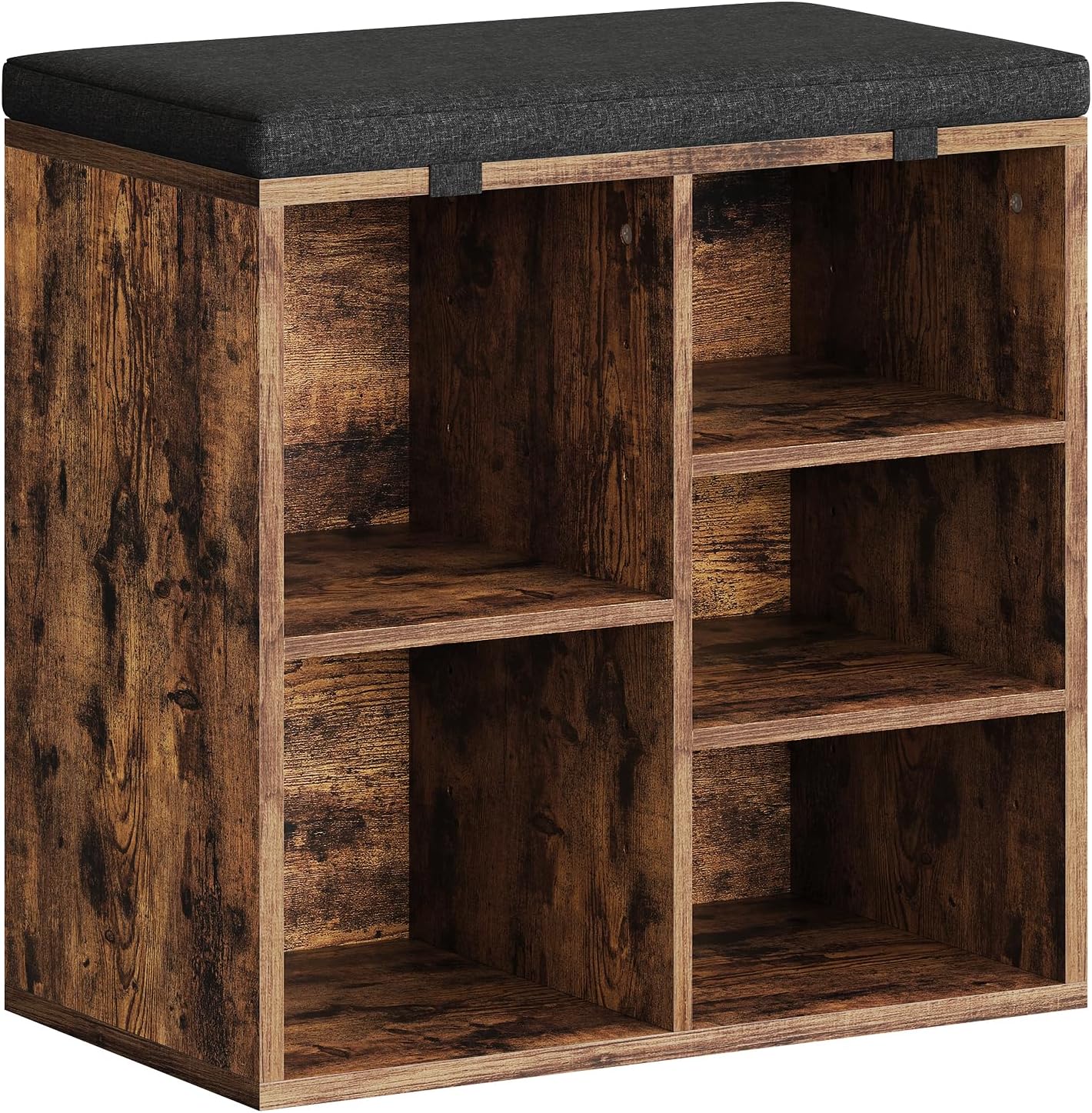 Small Shoe Bench, Adjustable Heights Shoe Rack Bench with Cushion, 5 ...