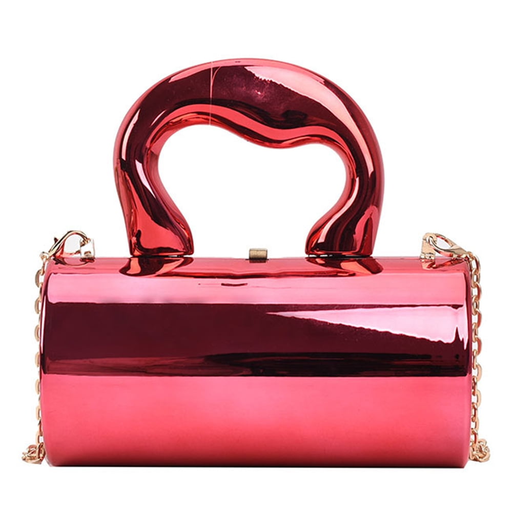 Small Shoulder Bag Acrylic Chain Handbag High quality Round cylinder ...