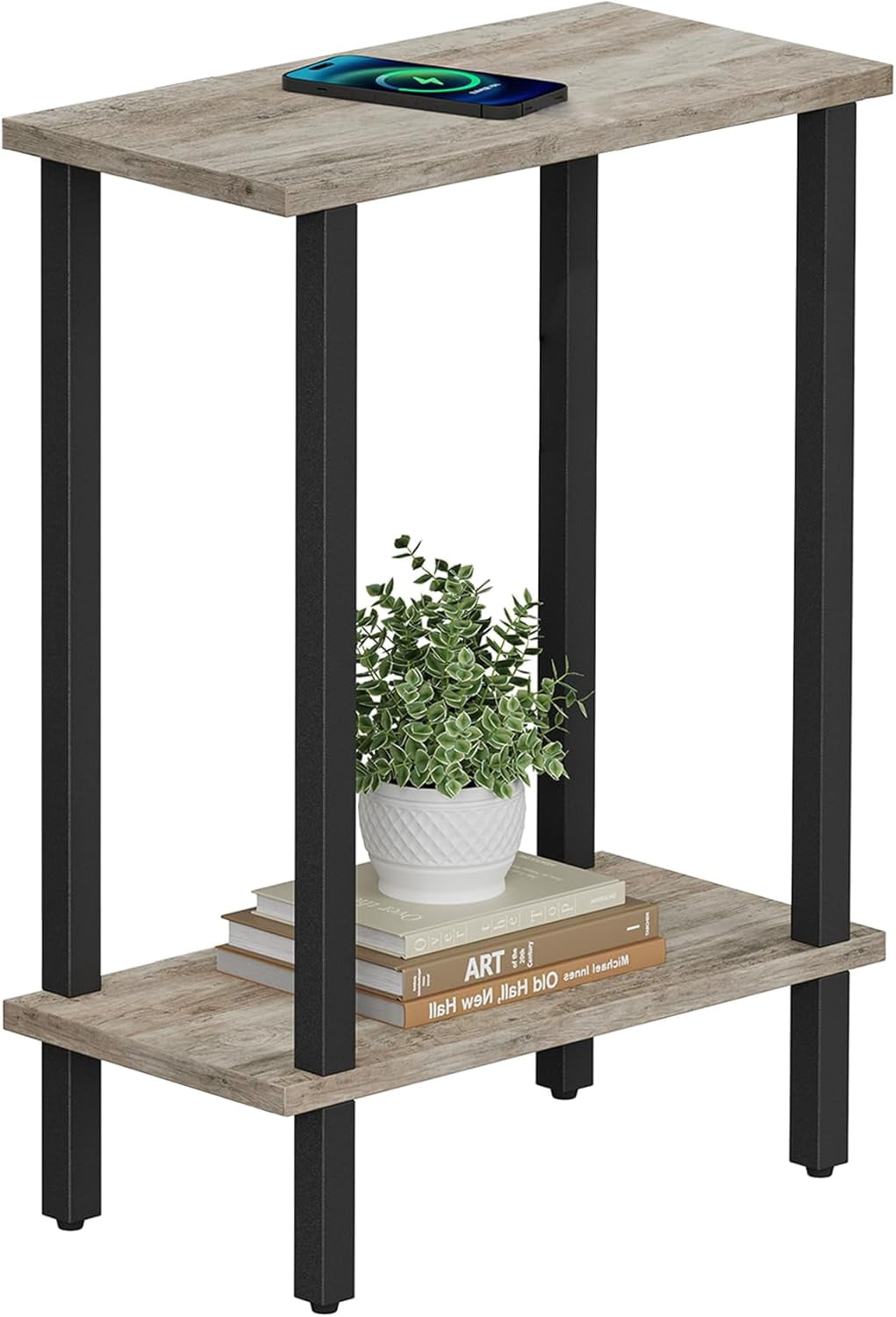 Small Side Table, Narrow End Table, Skinny Sofa Table, Slim Nightstand ...