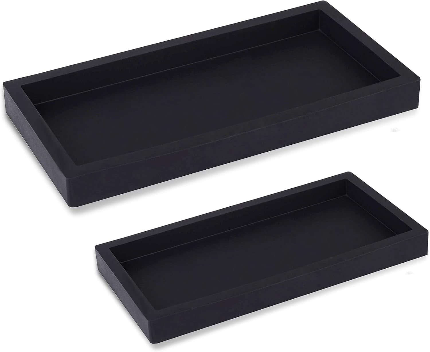 SUSWIM Silicone Bathroom Vanity Tray Rectangle Soap and Sponge Holder ...