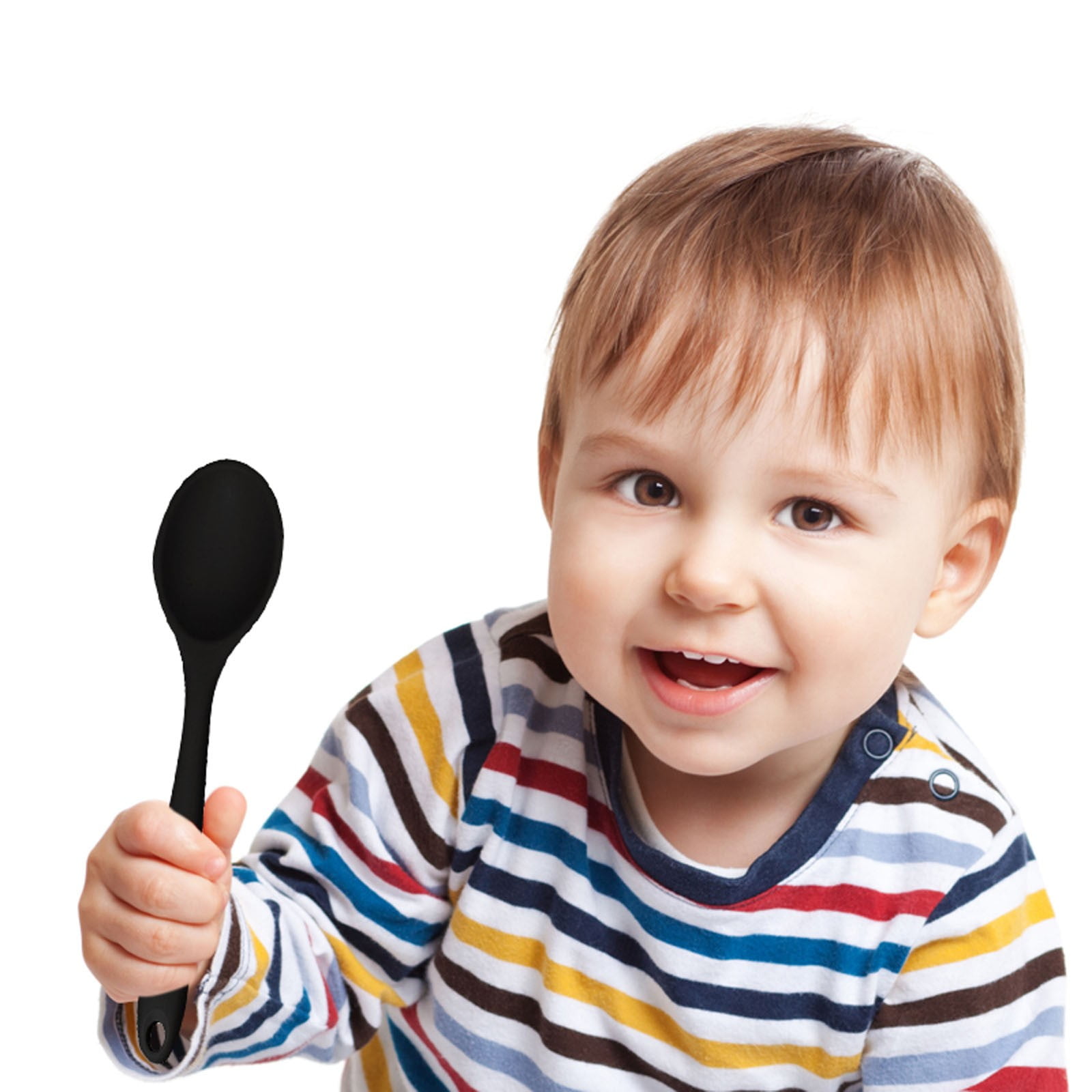 Kitchen Tableware Small Silicone Spoon Baby Food Supplement High ...