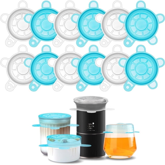 Small Silicone Stretch Lids, 12PCS 2.6"/6.5cm Zero Waste Reusable ...