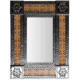 Small Silver Covelo Tile Mexican Mirror - Walmart.com