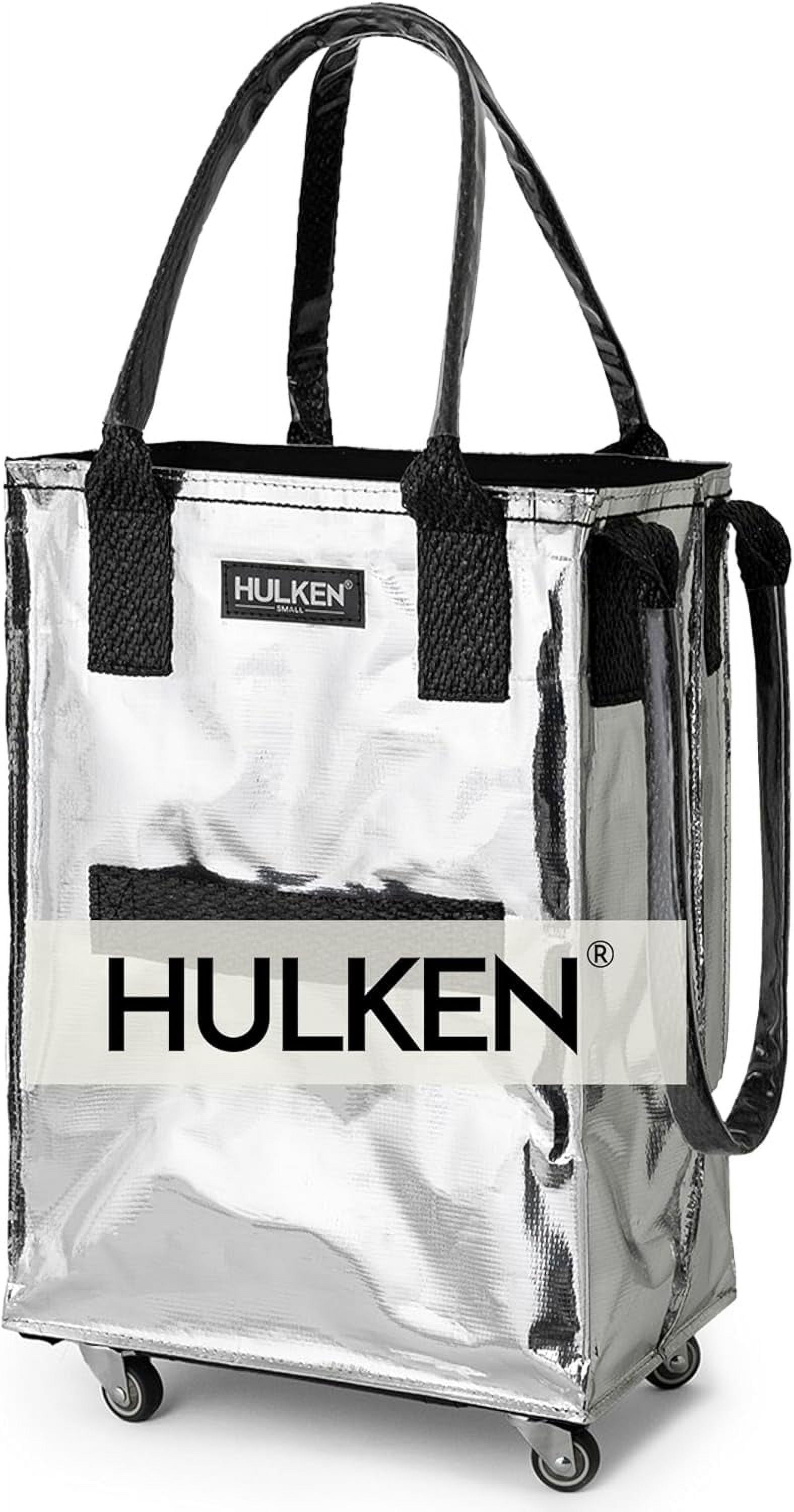 (Small, Silver) Reusable Grocery Bag On Wheels, Shopping Trolley ...
