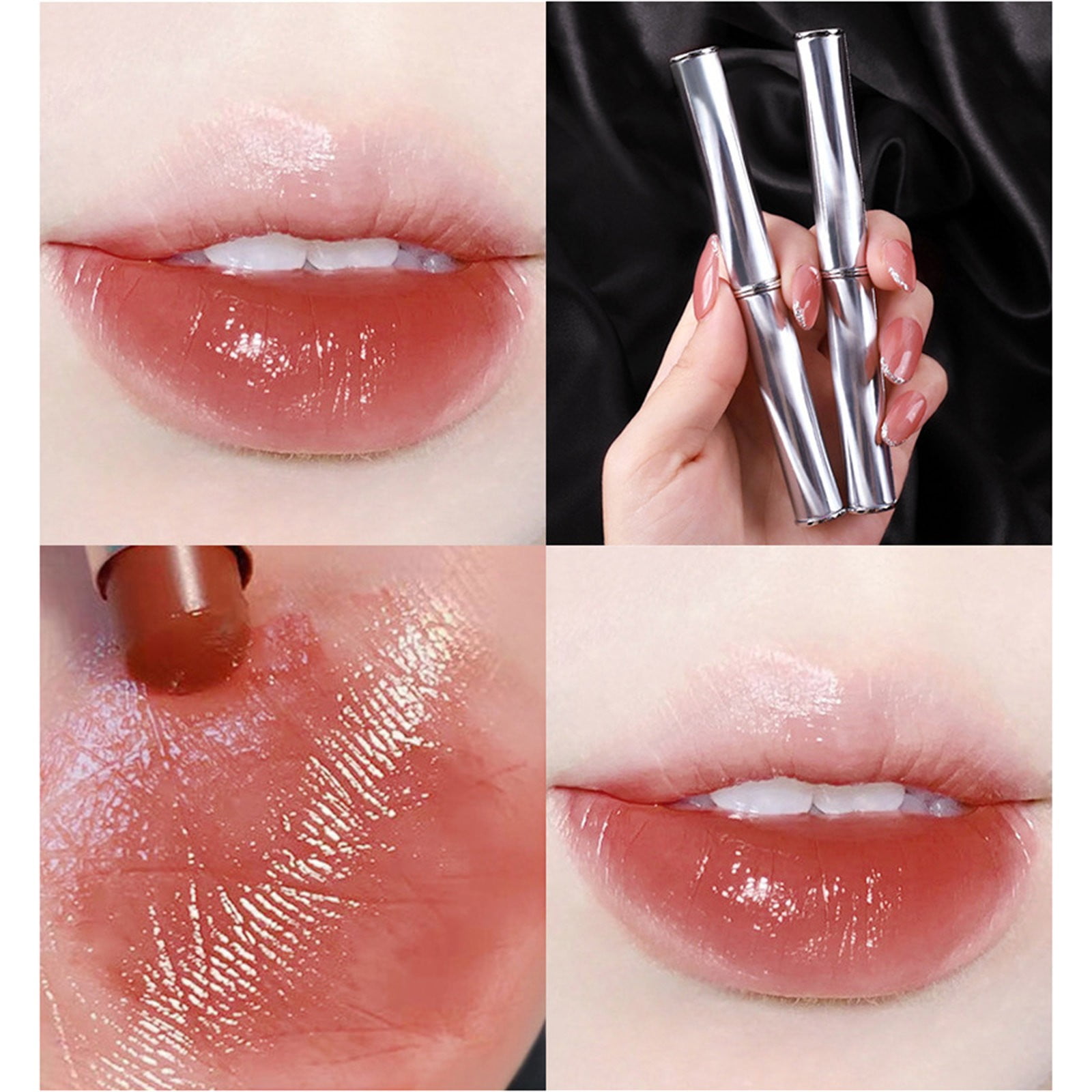 Small Silver Tube Small Thin Mouthpiece Lipstick Long Lasting Velvet ...