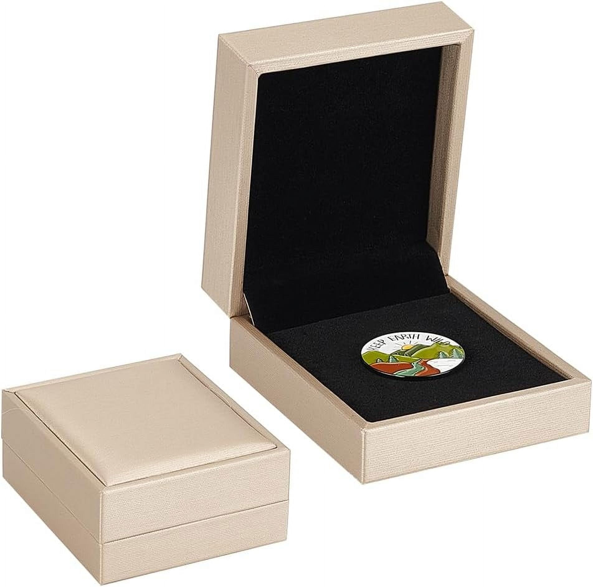 Small Single PU Pin Display Box Case for Gift Badges Collectible and ...