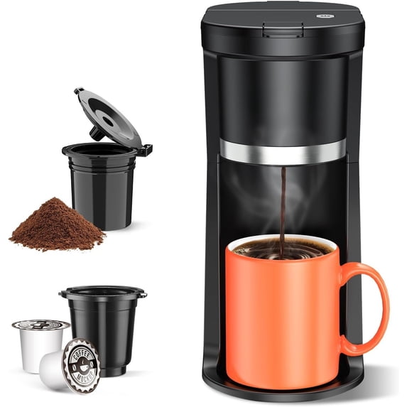 Small Single Serve Coffee Maker, Brew One Cup Coffee Machine for K Cup ...