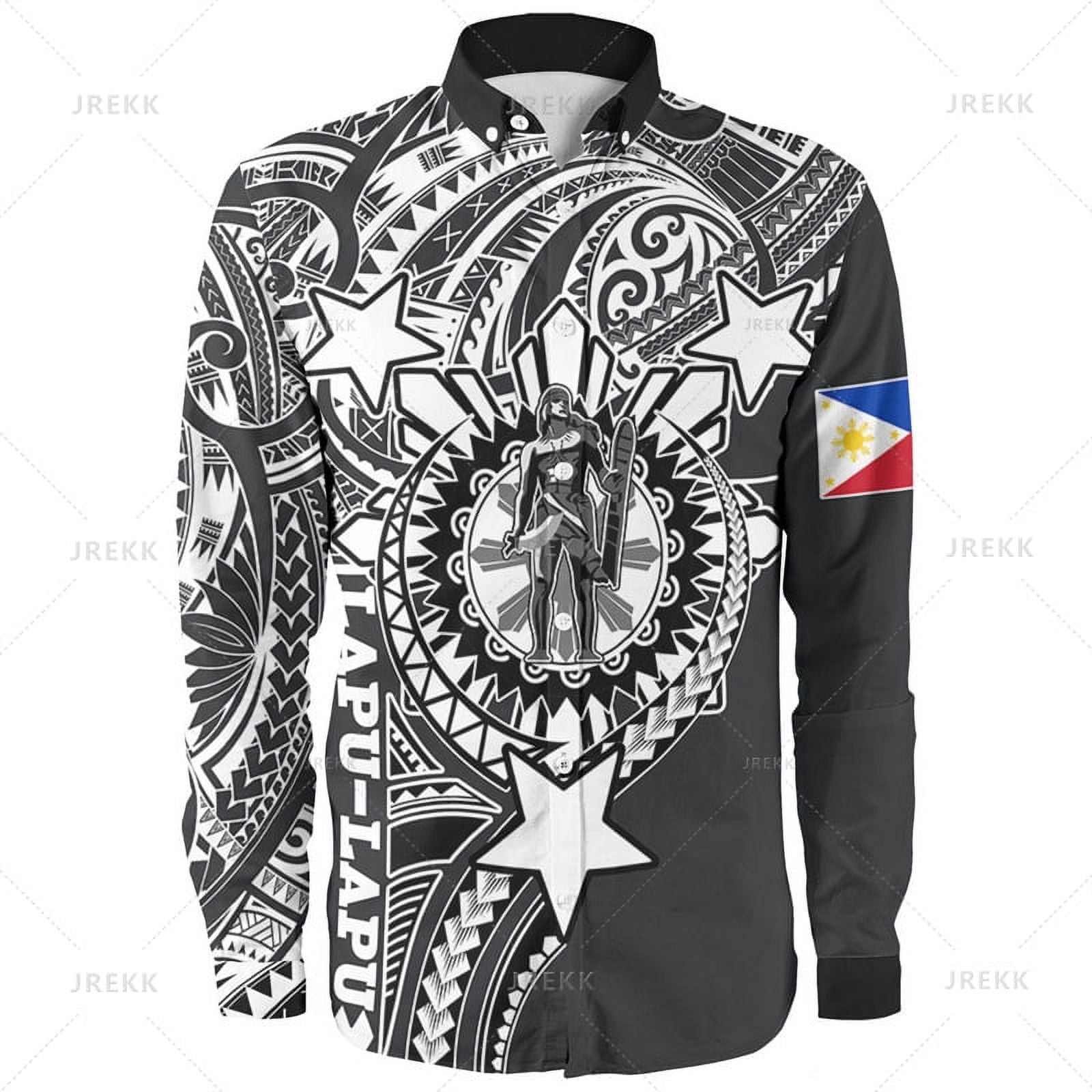 Small Size 3D Philippines Filipinos Print Long Sleeve Shirts ...
