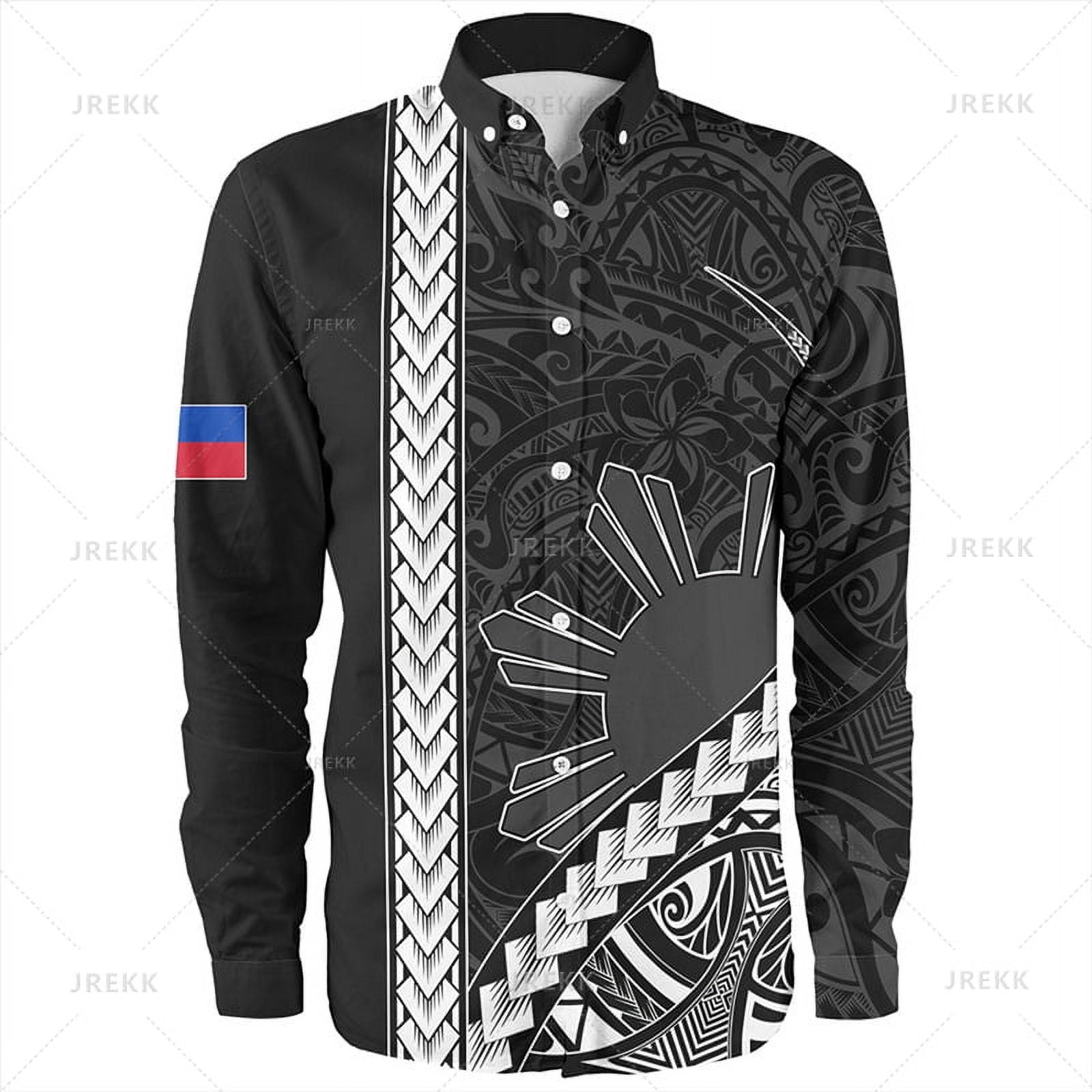 Small Size 3D Philippines Filipinos Print Long Sleeve Shirts ...