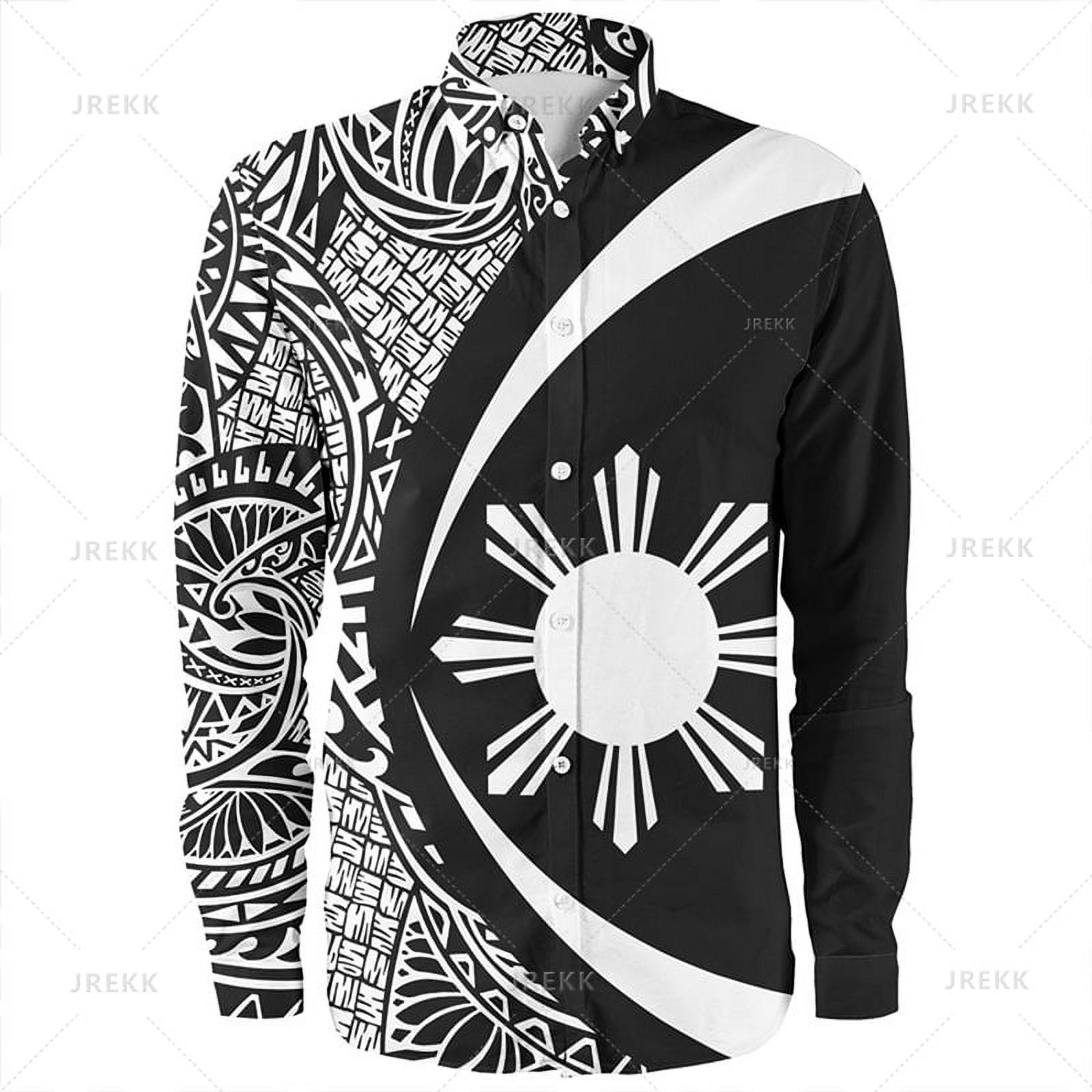 Small Size 3D Philippines Filipinos Print Long Sleeve Shirts ...