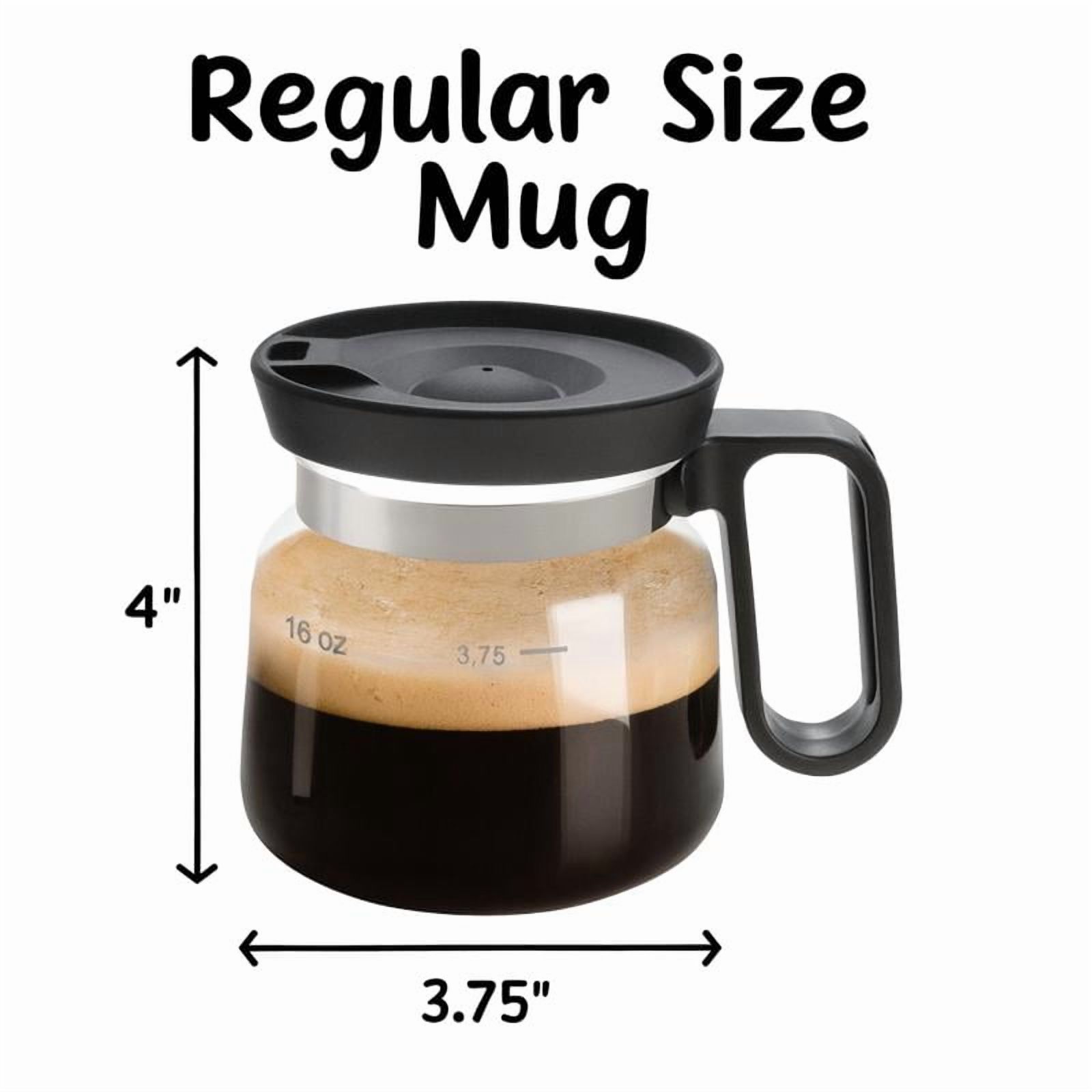 Small Size Cute Coffee Pot Shaped Coffee Mug 4" Tall x 3.75" Wide 16 Oz ...