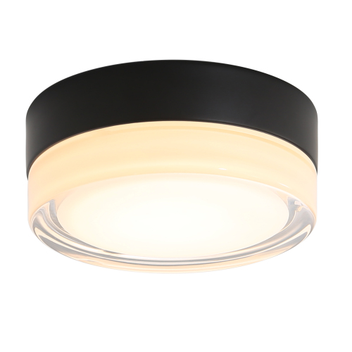 Small Size Flush Mount Ceiling Light 24W Glass Lampshade 2700K Ceiling ...