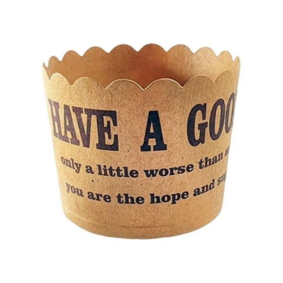 Small Size Lightweight Sturdy Kraft Paper Machine-Made Mafen Cups, Heat ...