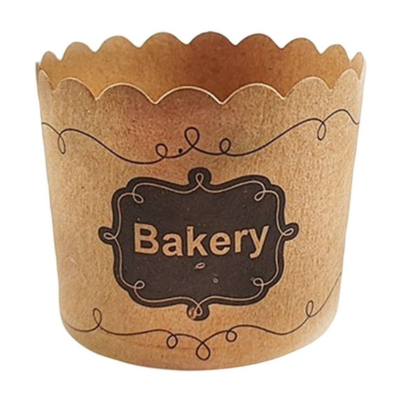 Small Size Lightweight Sturdy Kraft Paper Machine-Made Mafen Cups, Heat ...