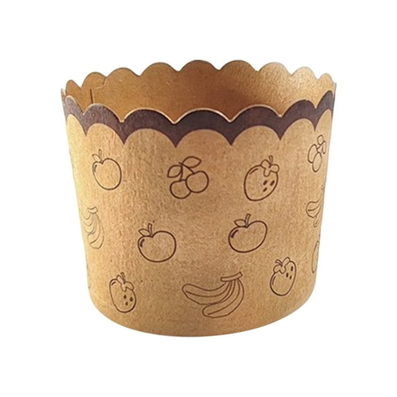 Small Size Lightweight Sturdy Kraft Paper Machine-Made Mafen Cups, Heat ...