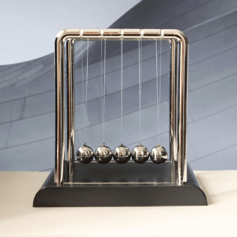 Small-Size Metal Newton Pendulum Newton Cradle Balance Steel Balls ...