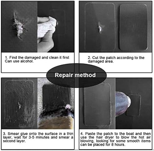 Small Size PVC Patch Inflatable Kayak Patch, Repair Patches Kit Set ...