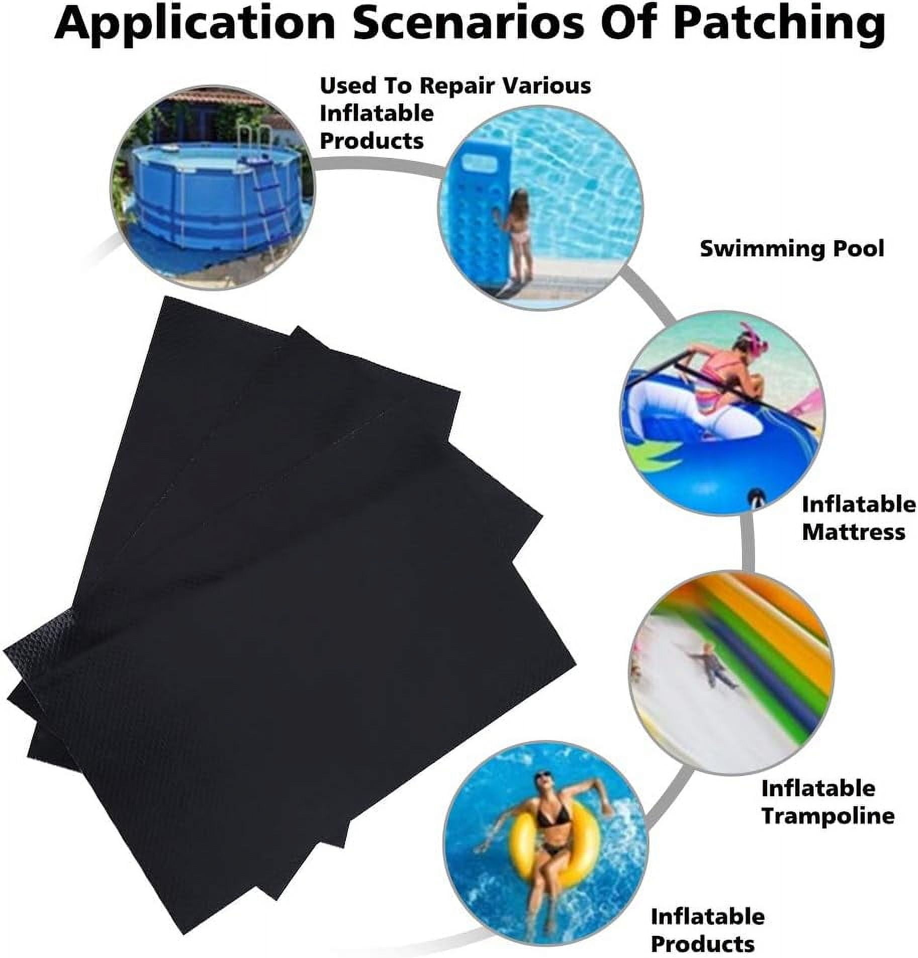 Small Size PVC Patch Inflatable Kayak Patch, Repair Patches Kit Set Accessory for Inflatable ...