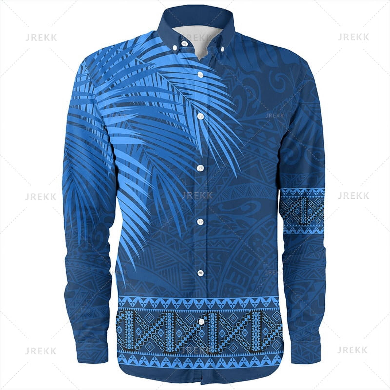 Small Size Vintage 3D Polynesian Samoa Emblem Printing Long Sleeve ...