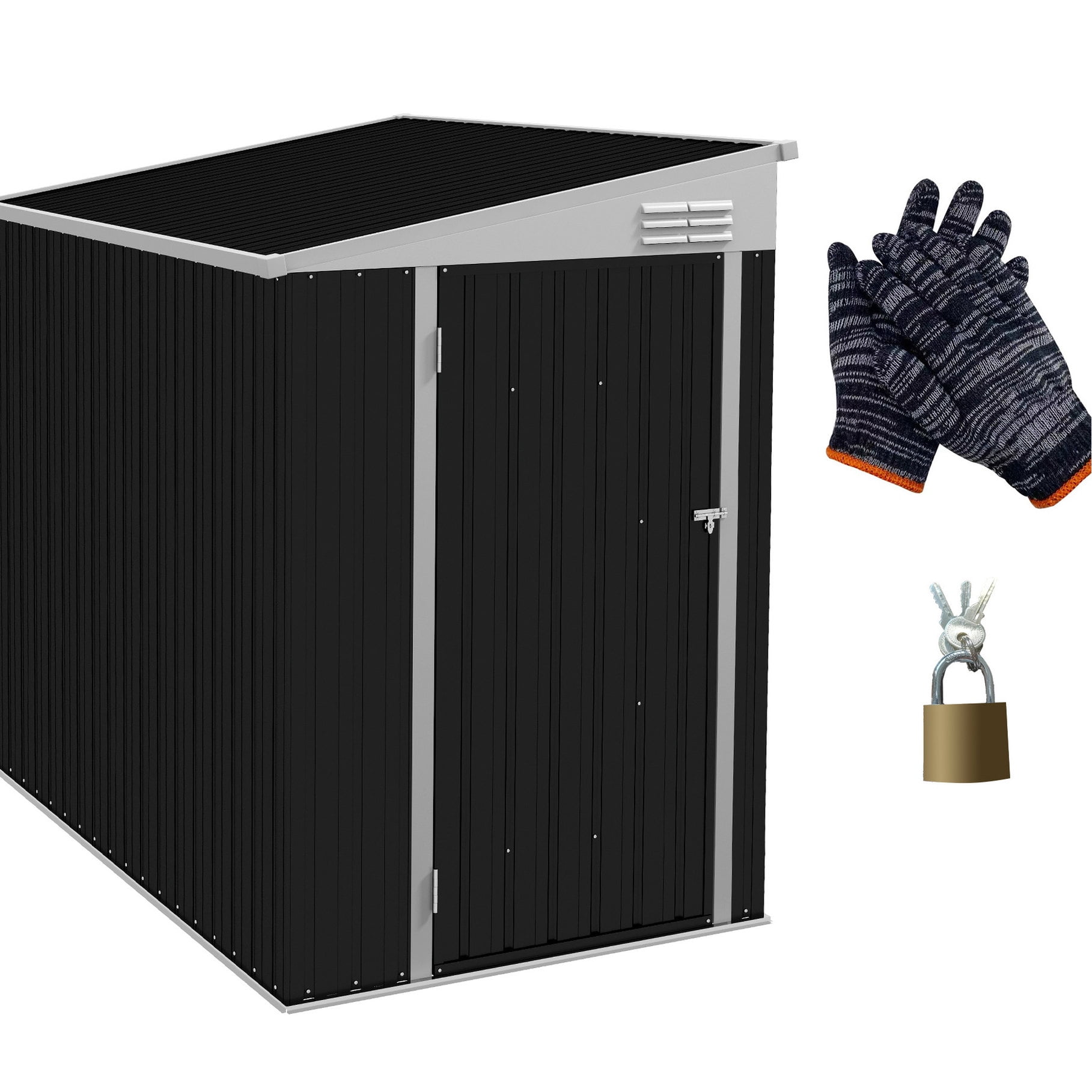 Small - Sized - Lockable Garden Storage - For Backyard Use - Protects ...