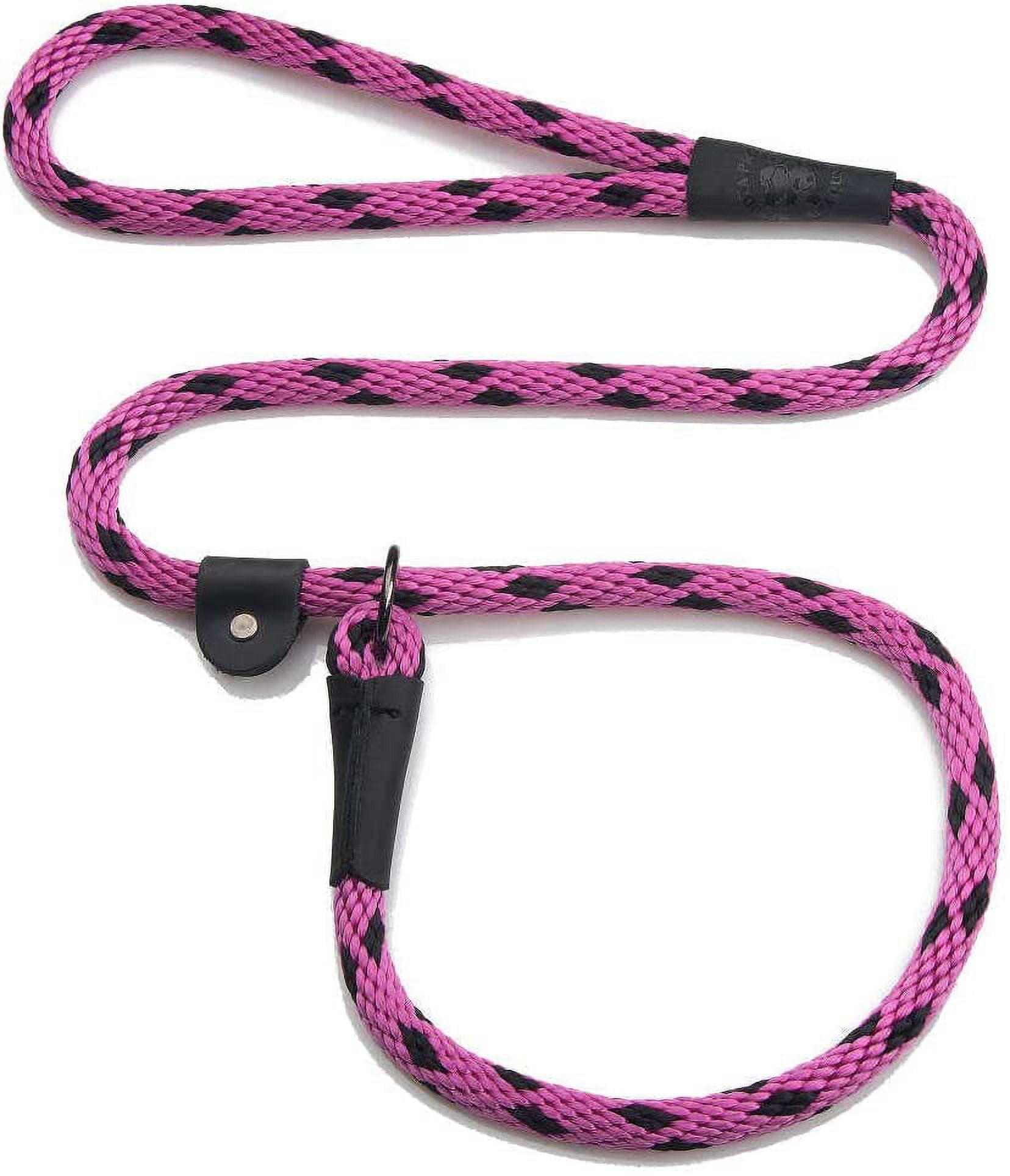 Small Slip Lead, 3/8" x 4', Black Ice, Raspberry - Walmart.com