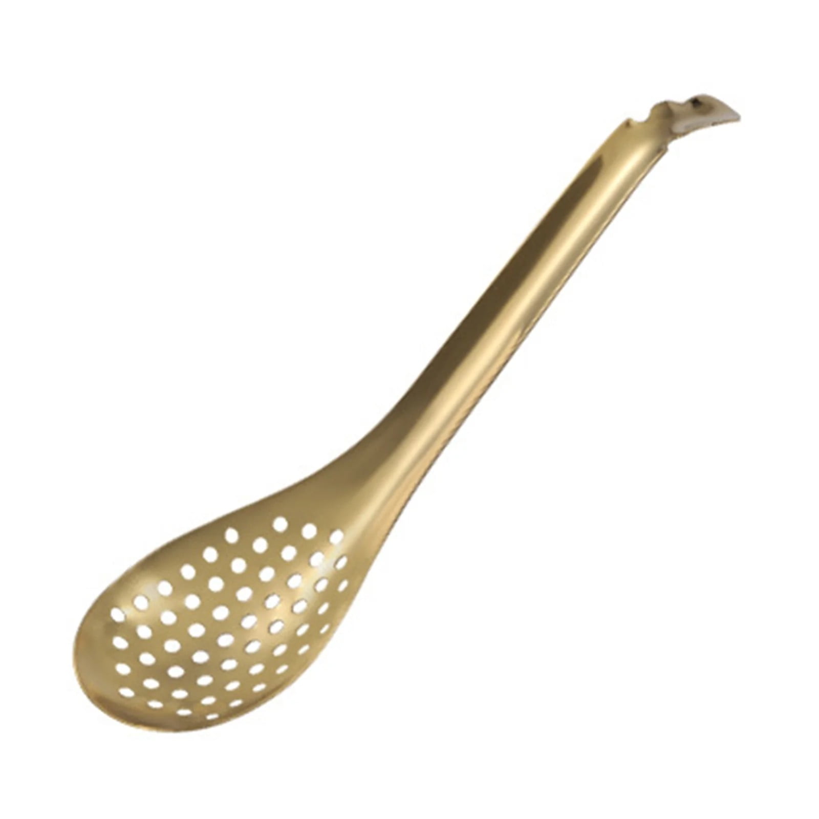 Small Slotted Spoon - Gold Stainless Steel Spherification Spoon ...