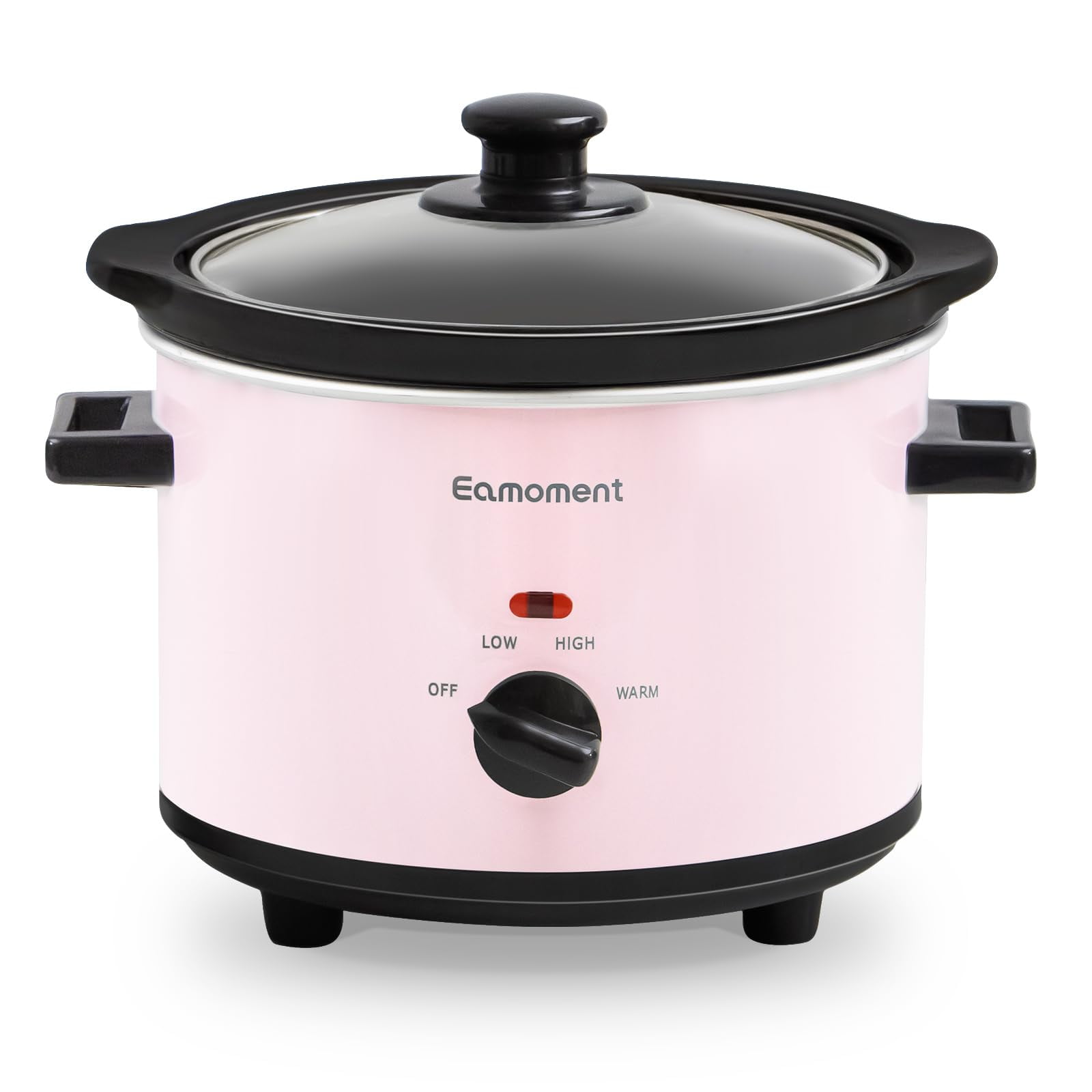 Small Slow Cooker, 1.5 Quart Mini Ceramic Pot Adjustable Temperature ...