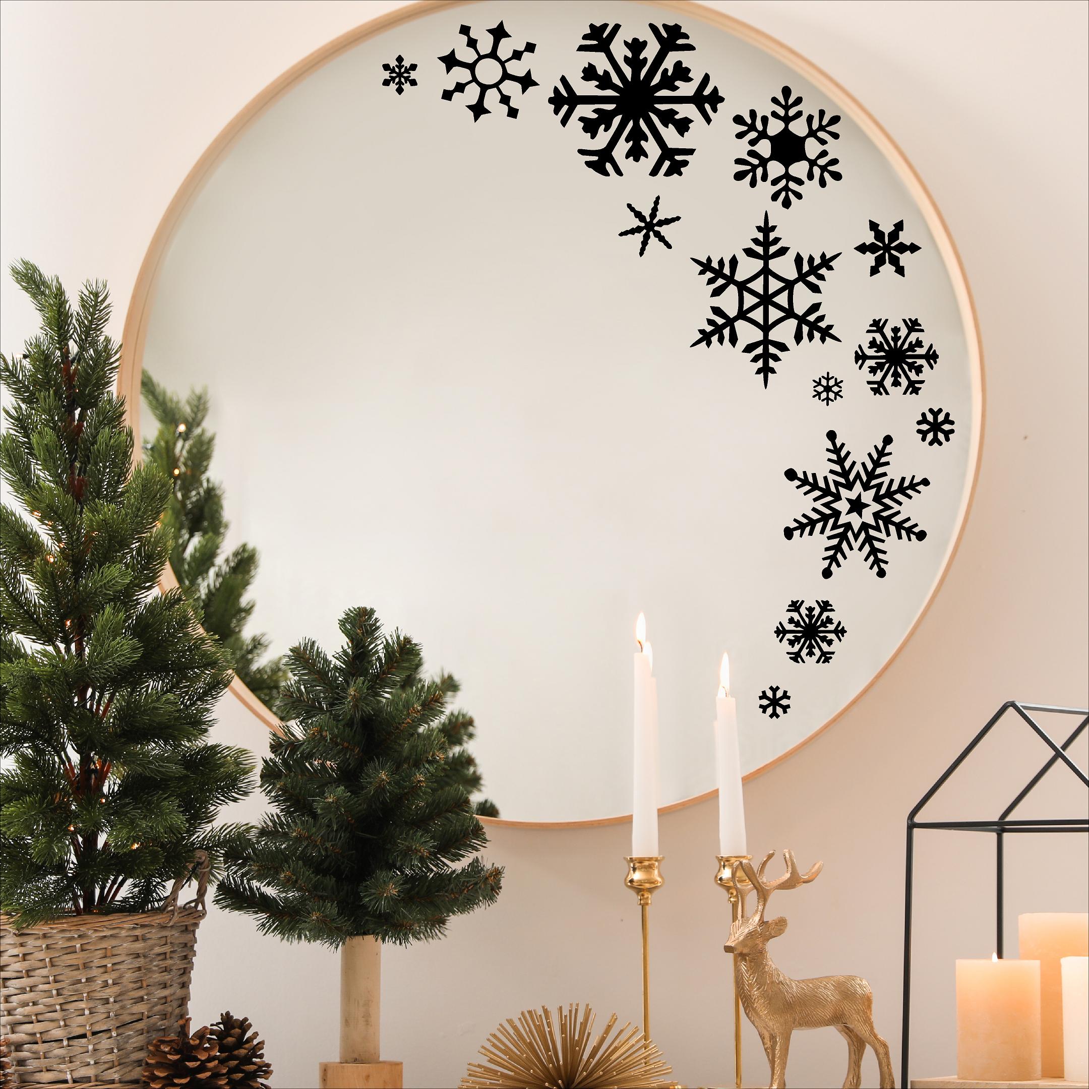 Small Snowflakes set of 30 Wall Saying Vinyl Lettering Decal Sticker ...
