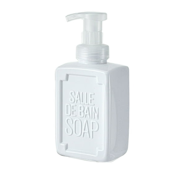 Small Soap Dispenser for Bathroom and Kitchen, 13.5oz Plastic Hand Soap ...