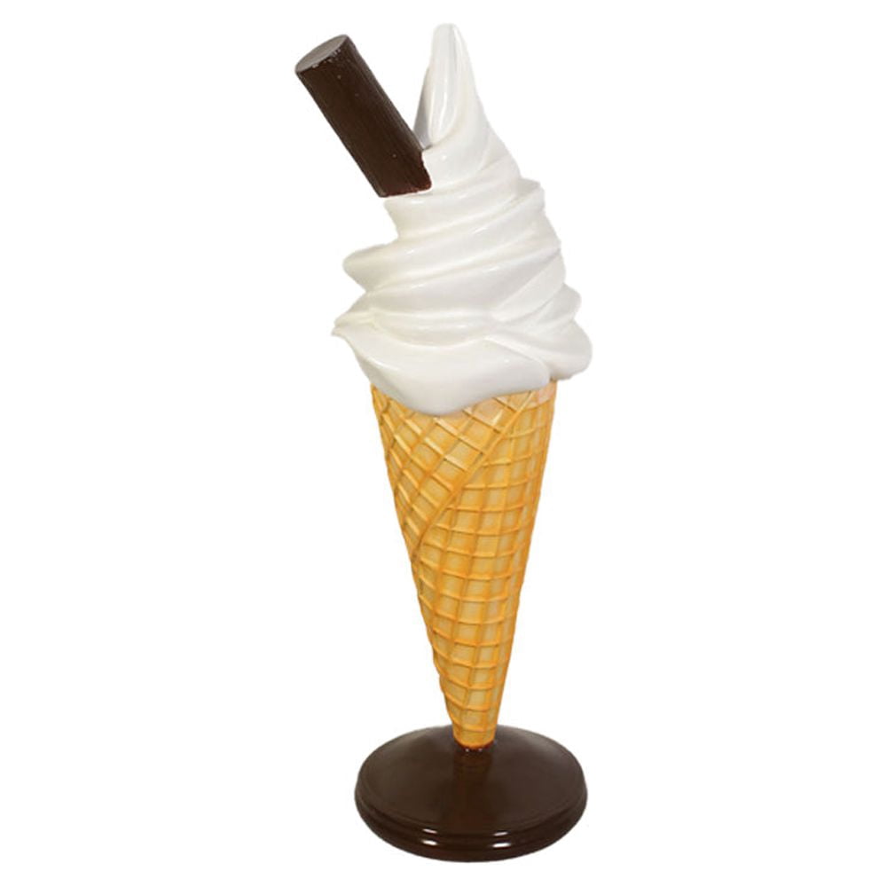 Small Soft Serve Vanilla Ice Cream Over Sized Statue - Walmart.com