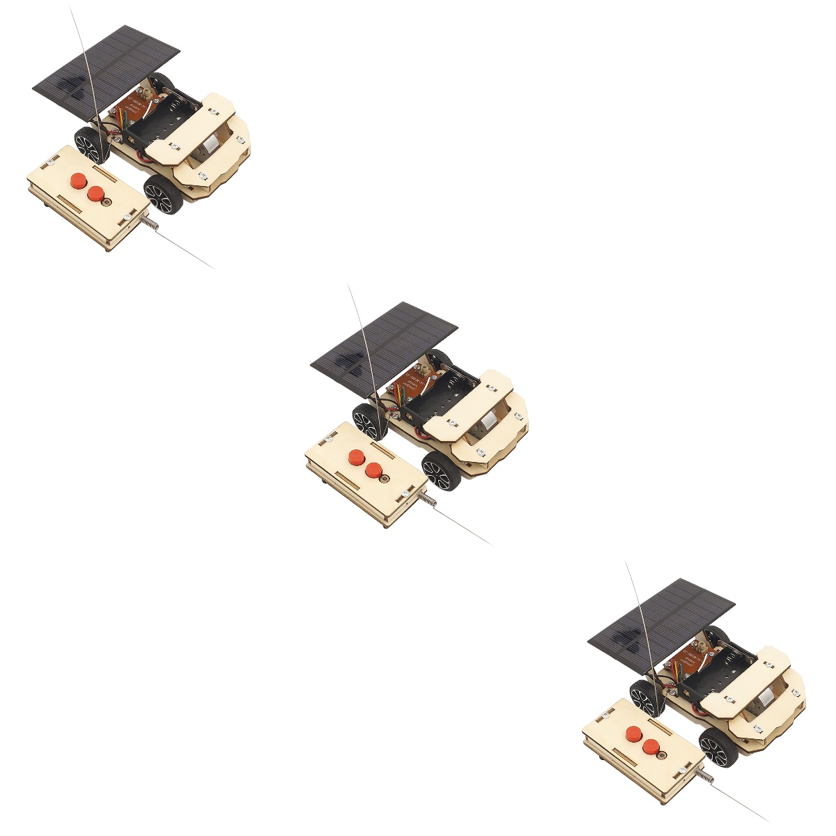 Small Solar Remote Car 3 Sets DIY Control Children’s Toys Cars Girl ...