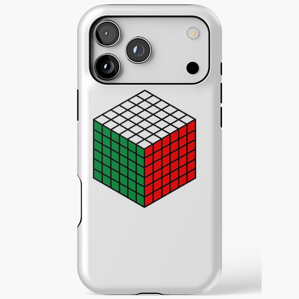 Small Solved 6x6x6 Cube Cartoon Illustration Artwork Phone Case Cover ...