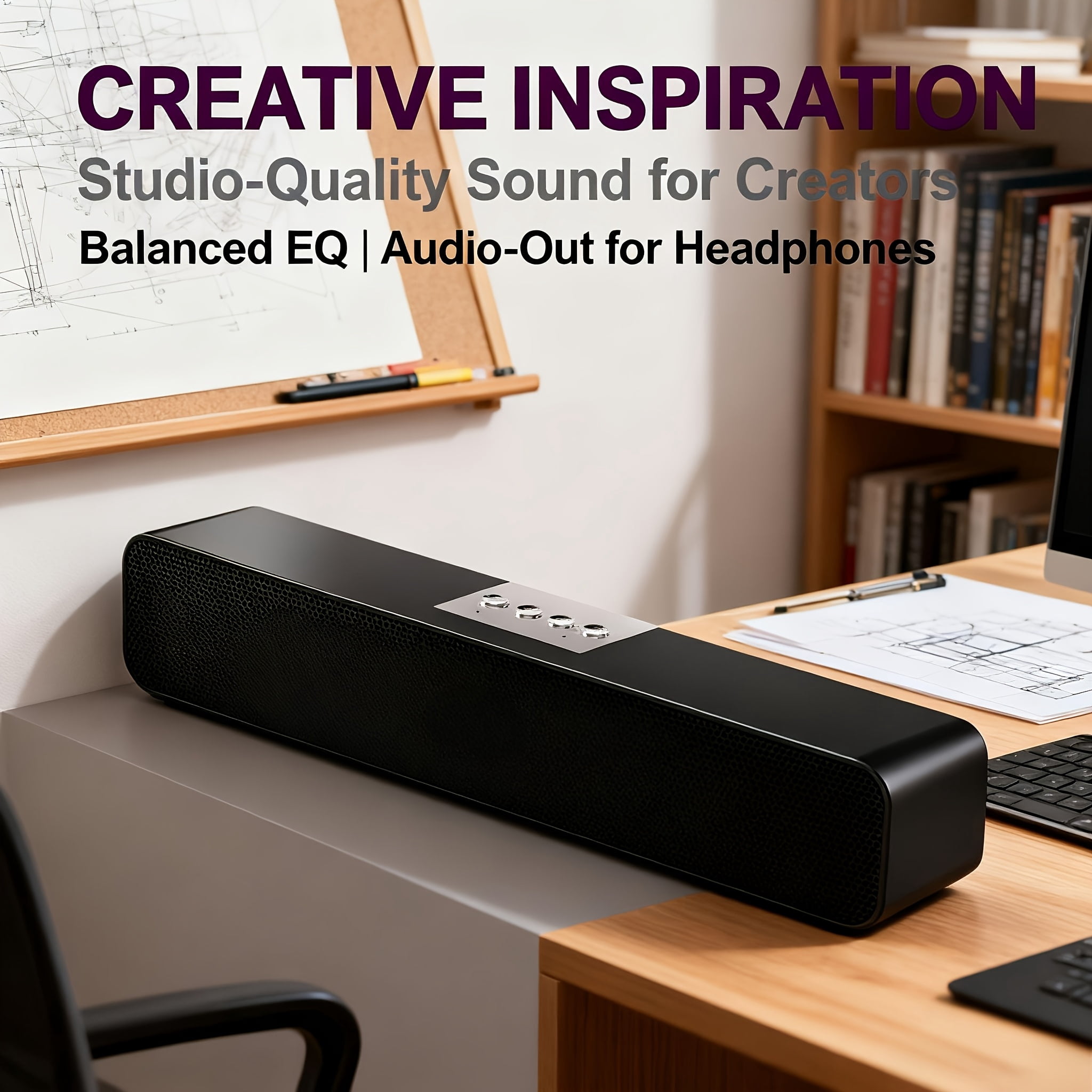Small Sound Bar for TV, PC, Gaming, Surround Sound System, Mini TV ...
