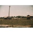 Small Southern Farmstead Along The Railroad Tracks Displays A ...