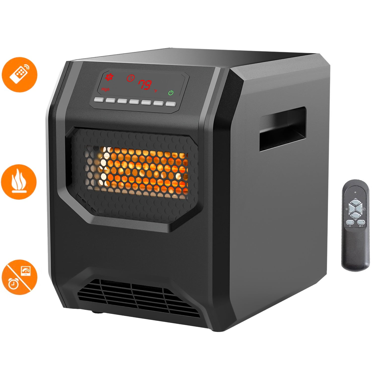 SEGMART Indoor Space Heater, 1500/750W, Timer, Thermostat, Remote ...